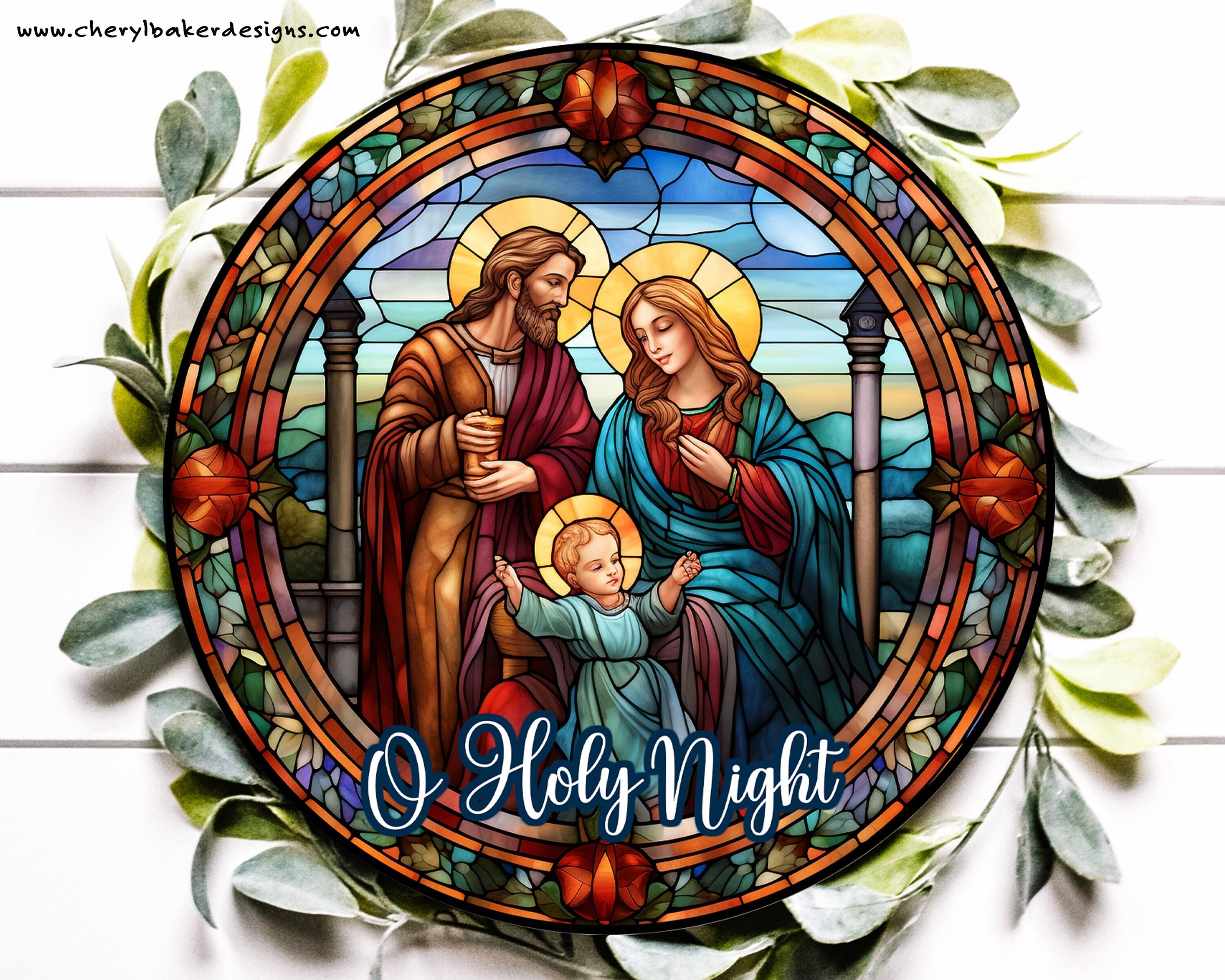 Holy Night Stained Glass