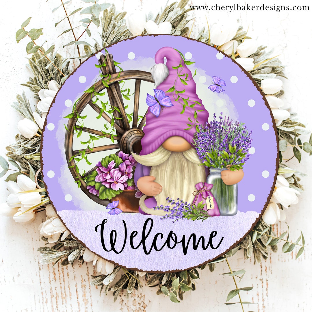 Gnomes Welcome Signs Gnomes Door Hanger Welcome Door Sign - Etsy