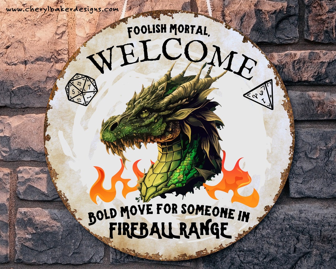 Dnd Door Hanger, Dnd Home Sign, Dungeons N Dragons Gifts, Dnd Room ...