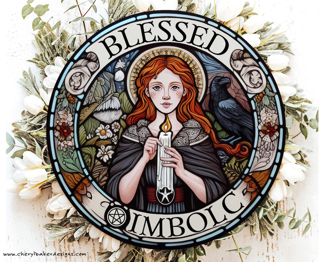 Imbolc Decor, Imbolc Wreath Sign, Imbolc Altar Decor, Imbolc ...