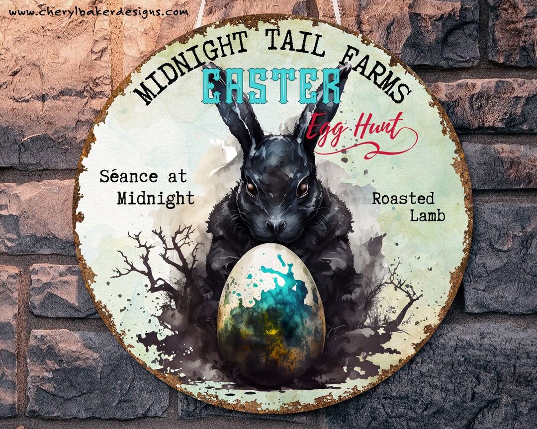 Goth Easter Decor, Gothic Easter Decor, Dark Decor, Inappropriate Home ...