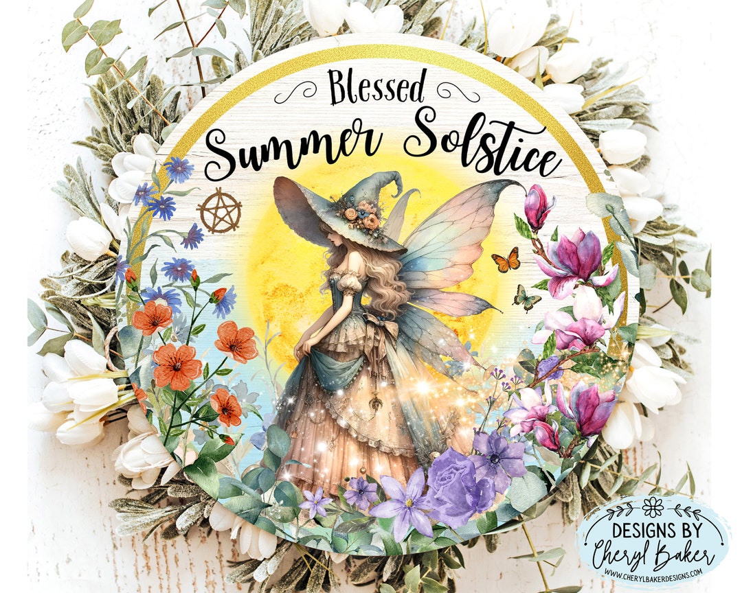 Summer Solstice Decor, June Solstice Art, Pagan Solstice Ornament ...
