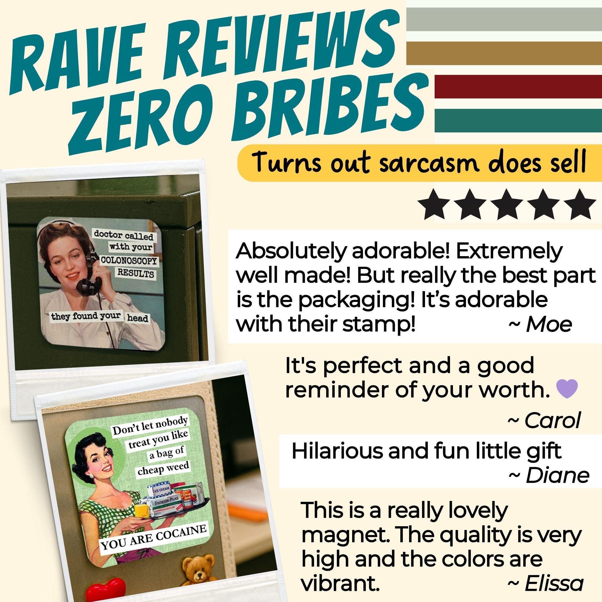 Funny Retro Magnet, Fun Magnets Funny Office Magnets, Silly Fridge ...