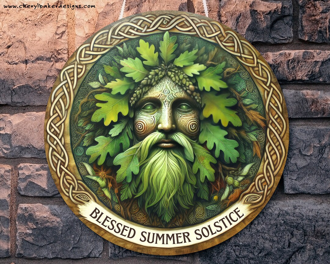 Summer Solstice Decorations, Pagan Door Decor, Wiccan Door Sign ...