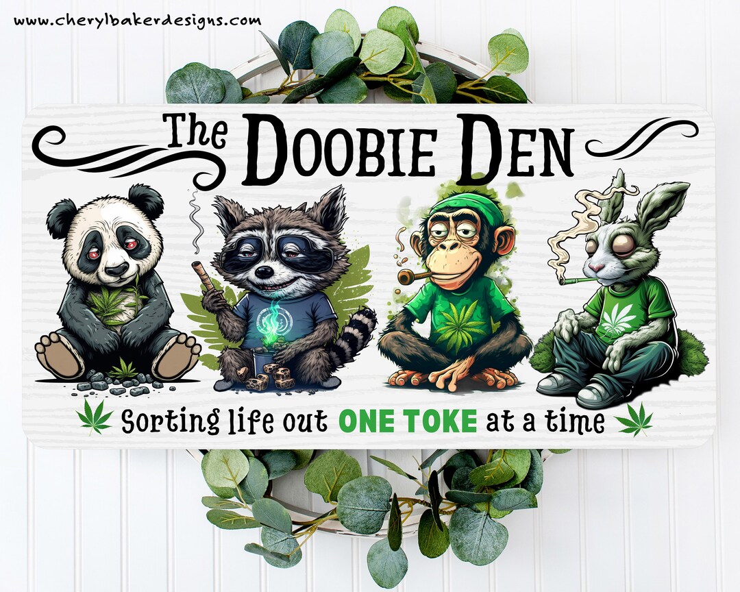 Doobie Den Sign, 420gifts for Men, Stoner Gifts, Marijuanna Decor ...