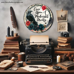 Edgar Allan Po, Edgar Allan Poe Decor, Dark Academia Decor, Edgar Allan ...