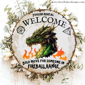 Dnd Door Hanger, Dnd Home Sign, Dungeons N Dragons Gifts, Dnd Room ...