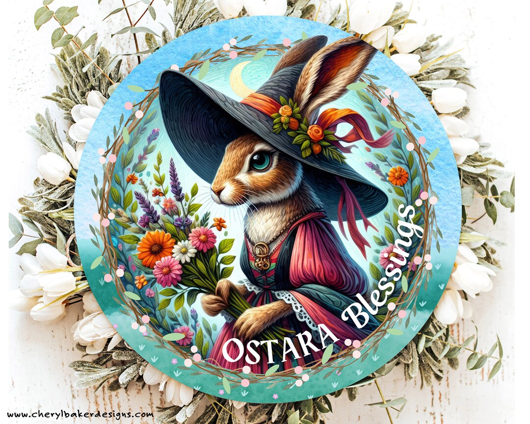 Ostara Decor, Ostara Wreath Sign, Ostara Bunny, Ostara Decorations ...