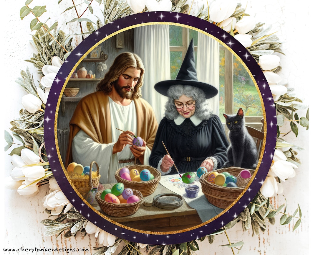 Ostara Decor, Ostara Decorations, Witchy Decor Items, Witchy Door ...