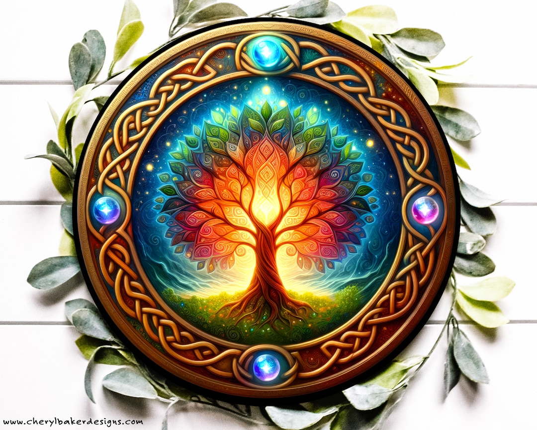 3D Tree of Life, Celtic Tree of Life Ornament, Norse Pagan Decor, Irish ...