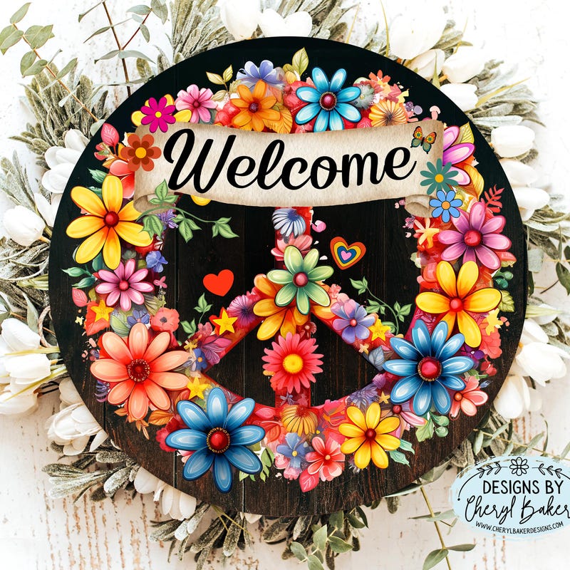 Front Door Peace Decor - Etsy