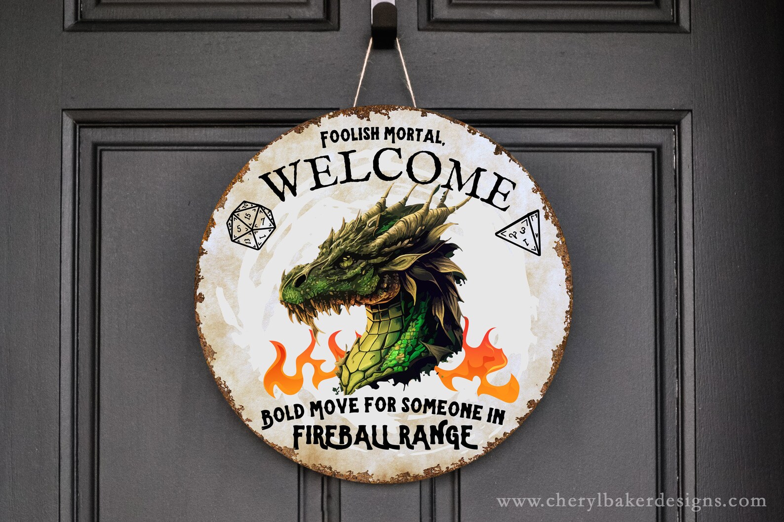 Dnd Door Hanger, Dnd Home Sign, Dungeons N Dragons Gifts, Dnd Room ...