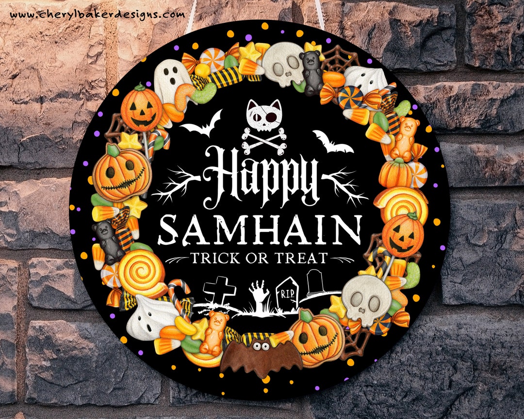 Samhain Decorations, Samhain Wreath Sign, Samhain Decor, Samhain Sign ...