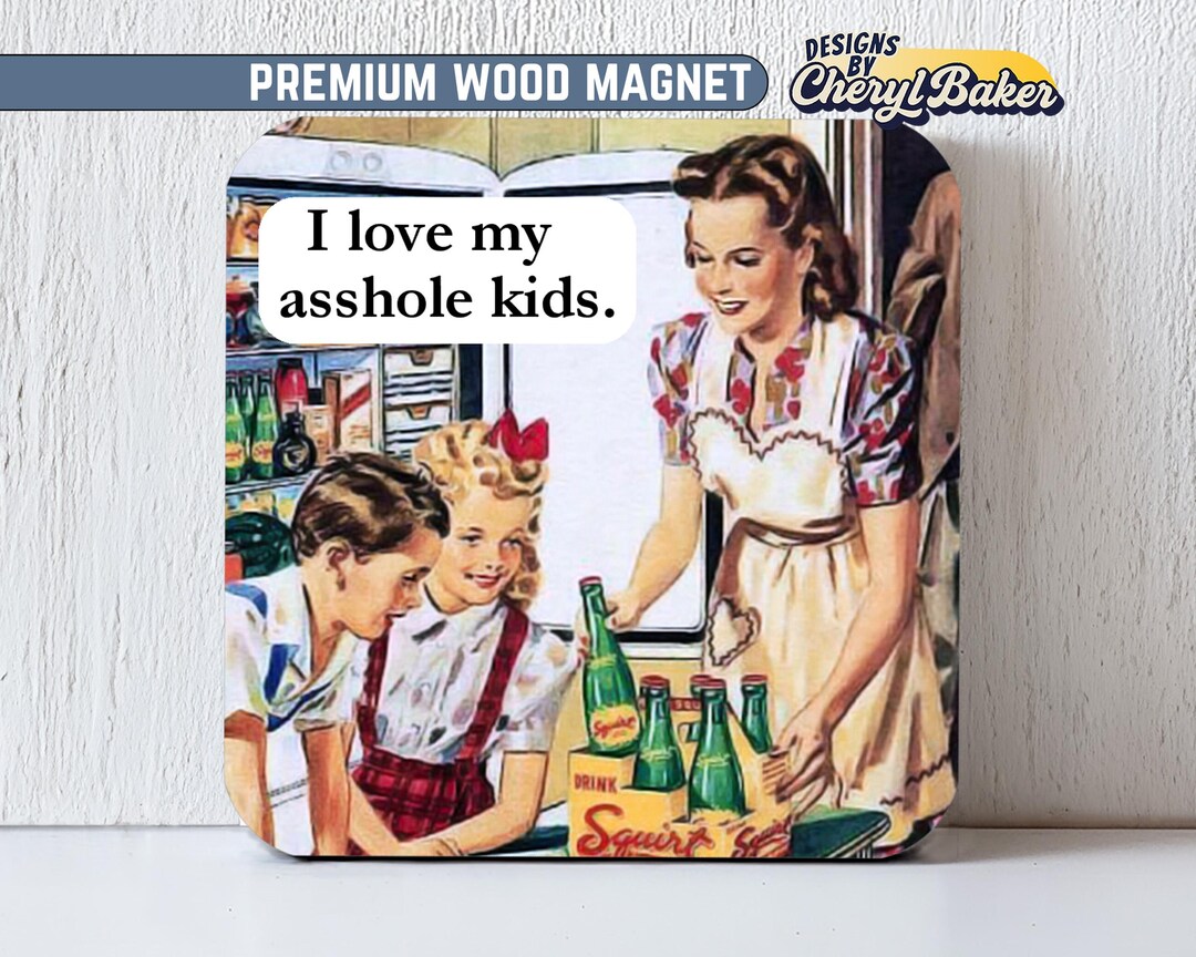 Funny Retro Magnet, Sarcastic Magnet, Funny Fridge Magnets, Funny Adult ...