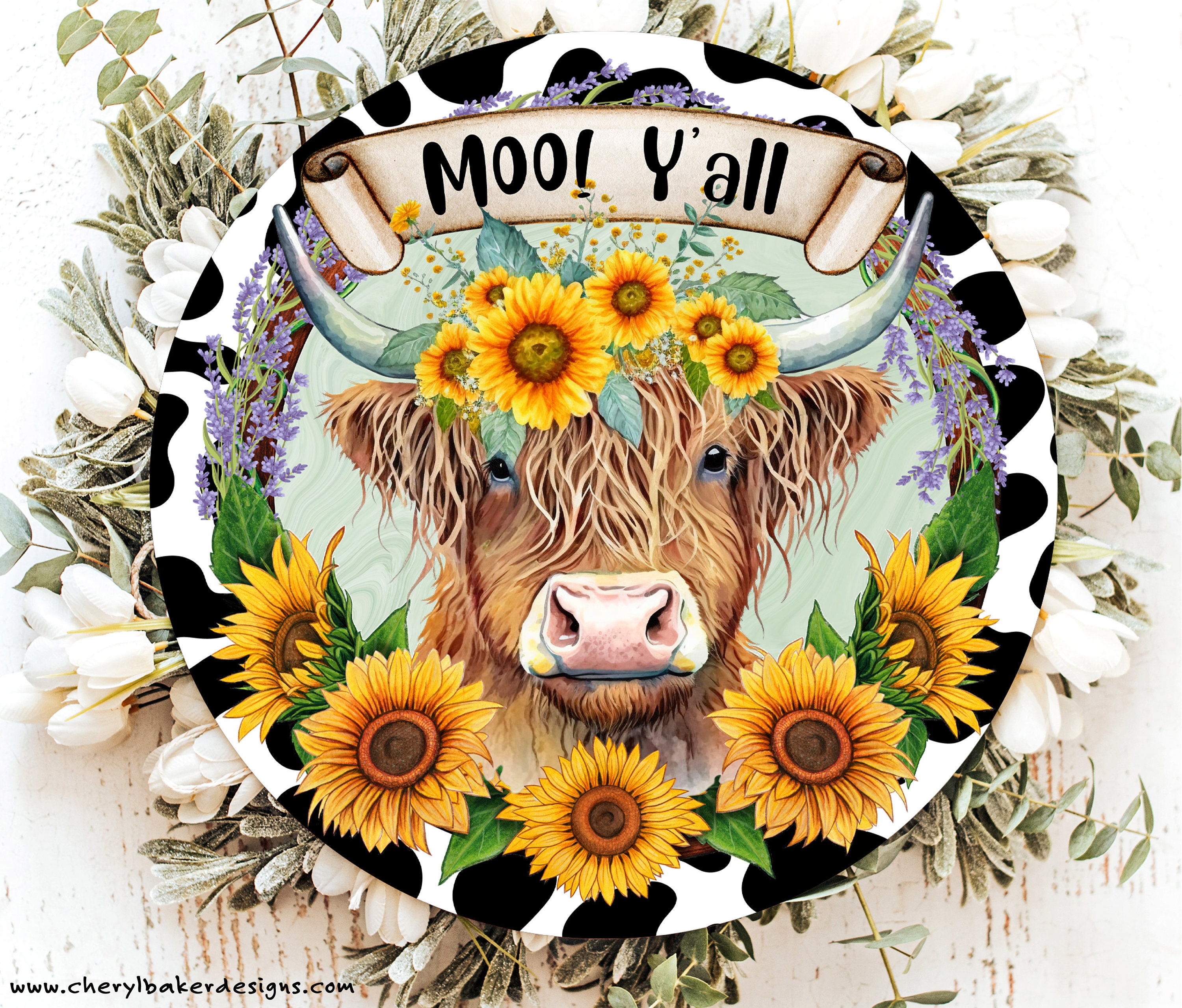 Cow Welcome Sign Modern Farm House Decor Outer House Decor - Etsy