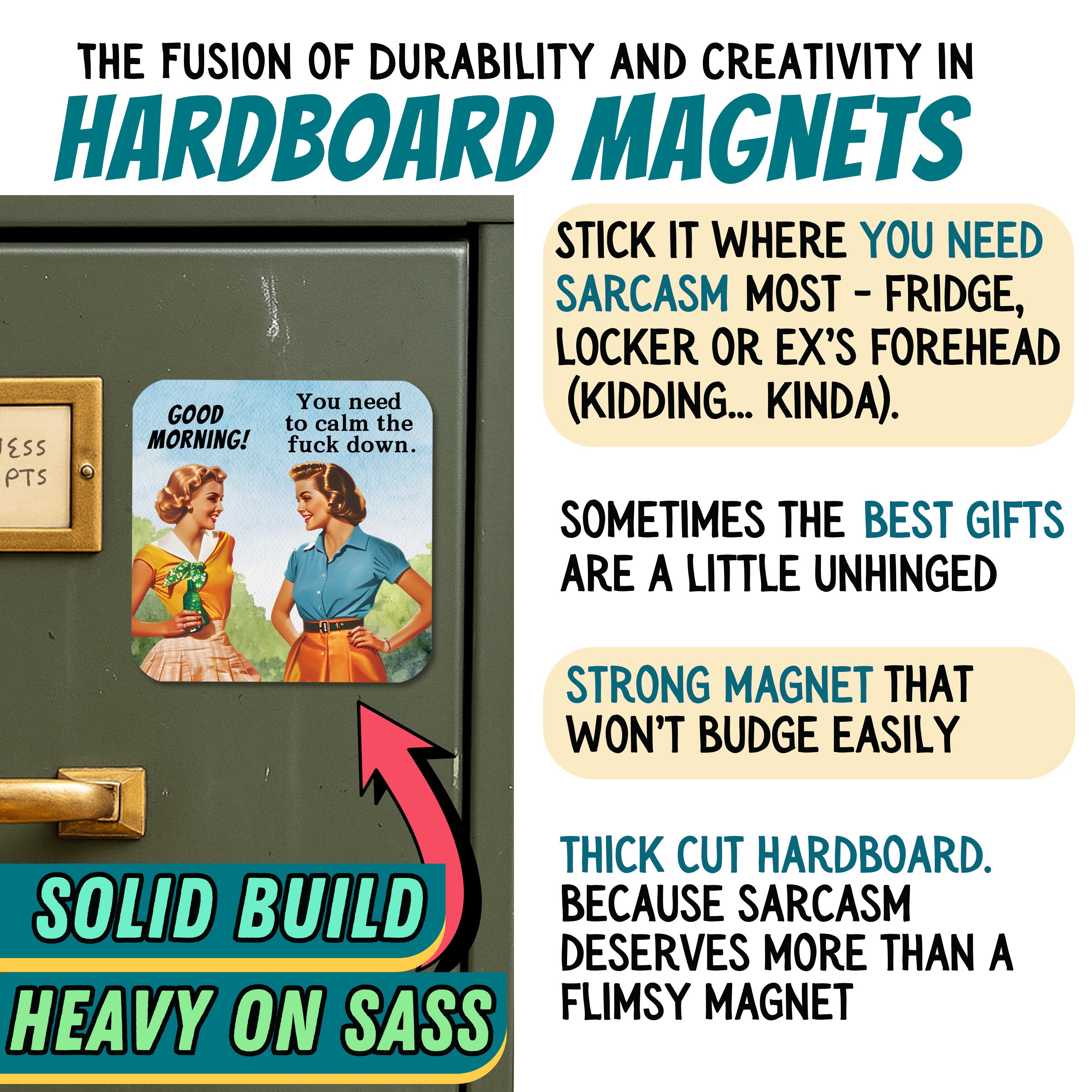 Funny Retro Magnet, Fun Magnets Funny Office Magnets, Silly Fridge ...