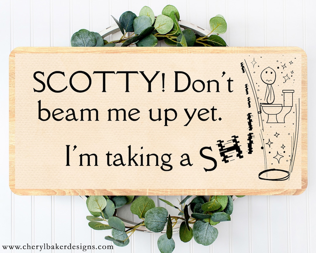 Funny Bathroom Signs, Witty Bathroom Sign, Nerdy Decor, Humourous Signs ...