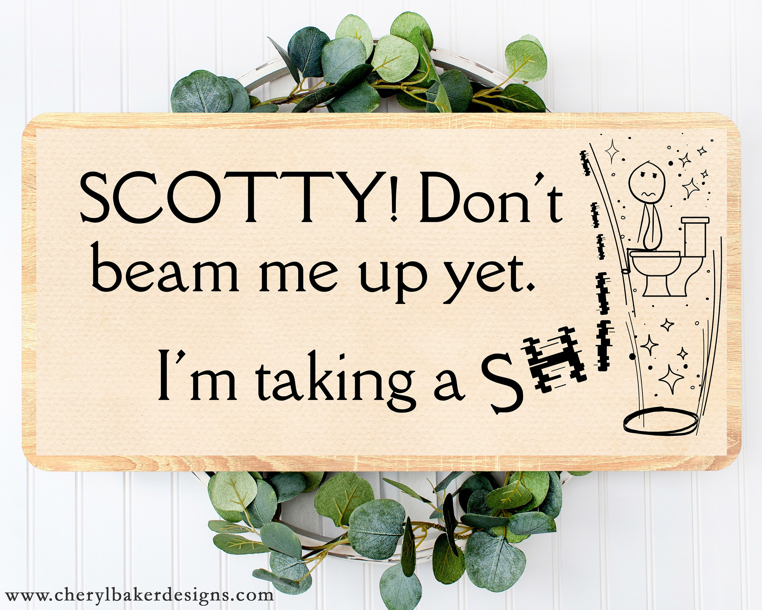 Funny Bathroom Signs, Witty Bathroom Sign, Nerdy Decor, Humourous Signs ...