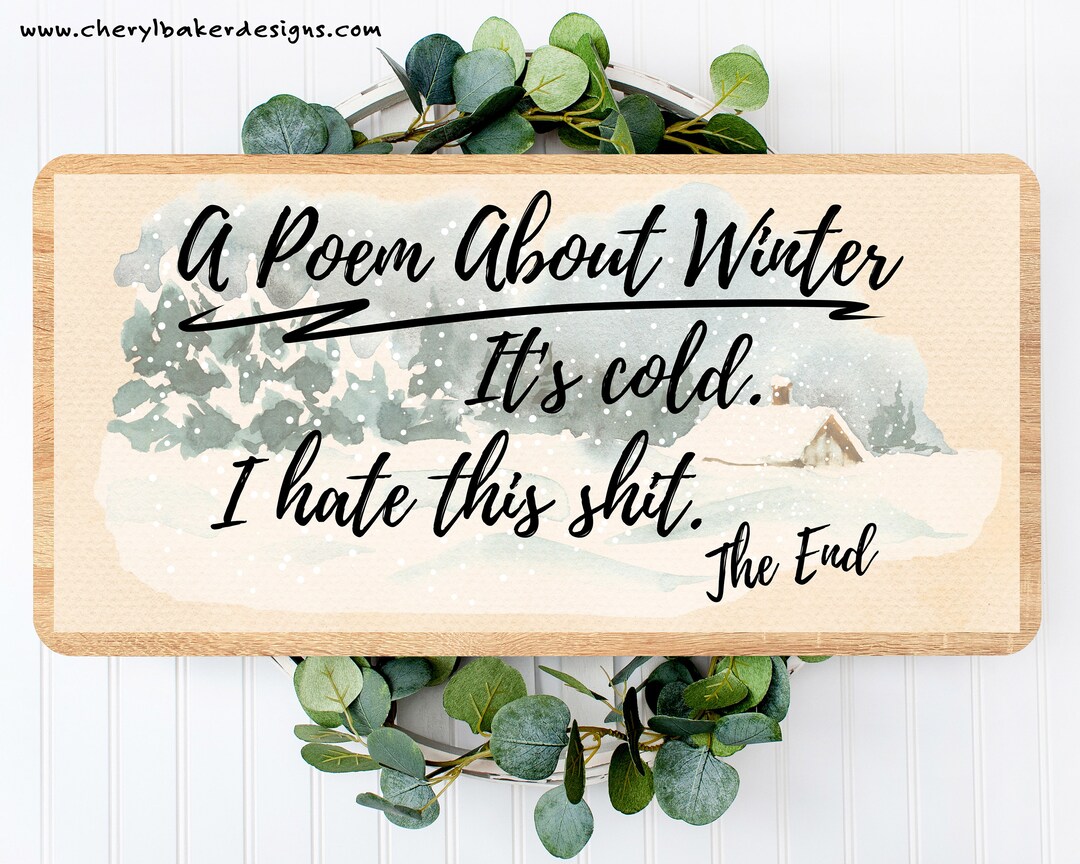 Funnies, Humor Door Hanger, Brrr Its Cold in Here, Inappropriate Home ...