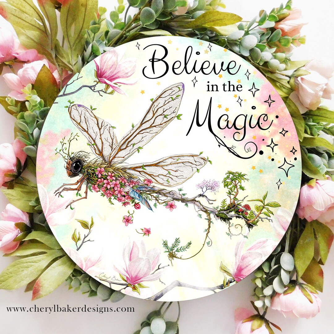 Dragonfly Wreath Signs Welcome Sign Front Door Decor Summer - Etsy