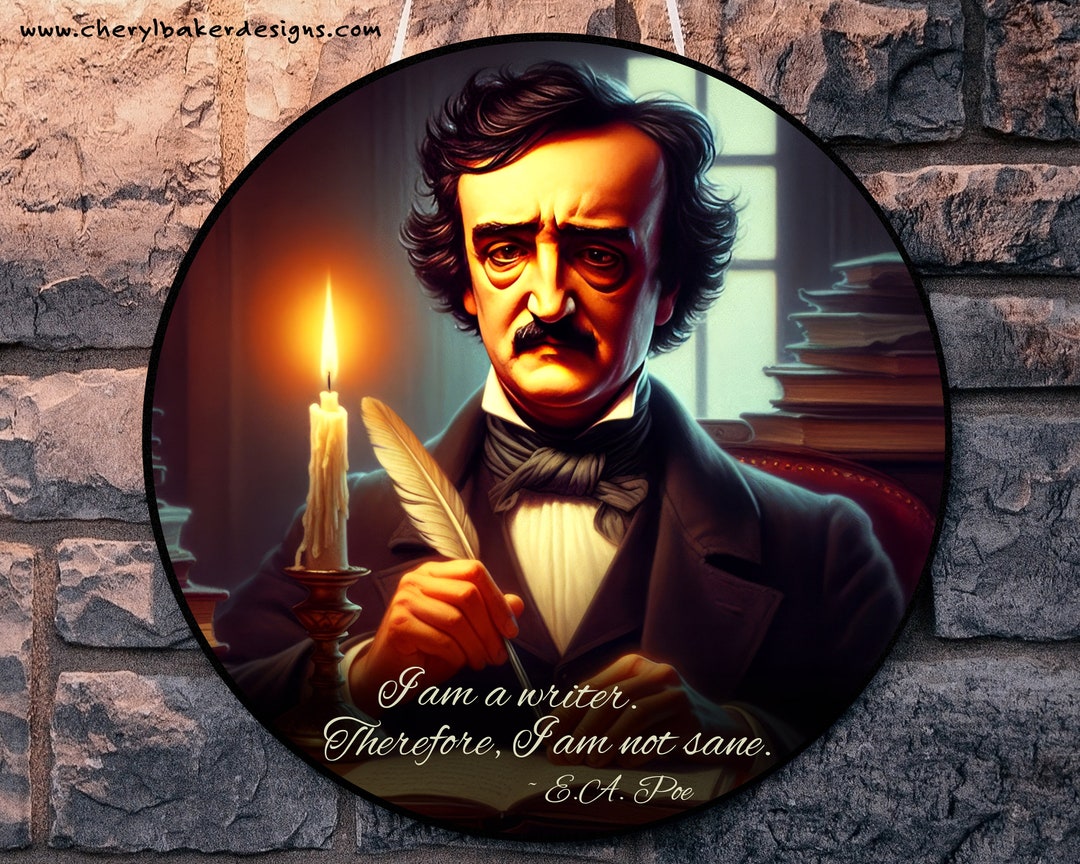 Edgar Allen Poe Wall Art, Edgar Allan Poe Artwork, Edgar Allan Poe Art ...