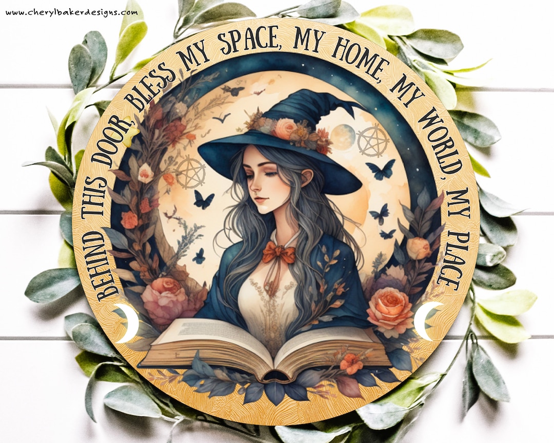 Wiccan House Blessing Sign Wiccan Door Sign Witch Blessing - Etsy