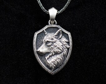 Wolf Necklace for Men - Etsy