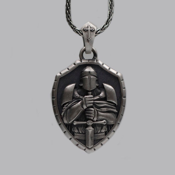 Knight Pendant - Etsy
