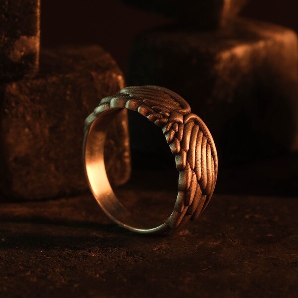 Angel Wings Ring - Etsy