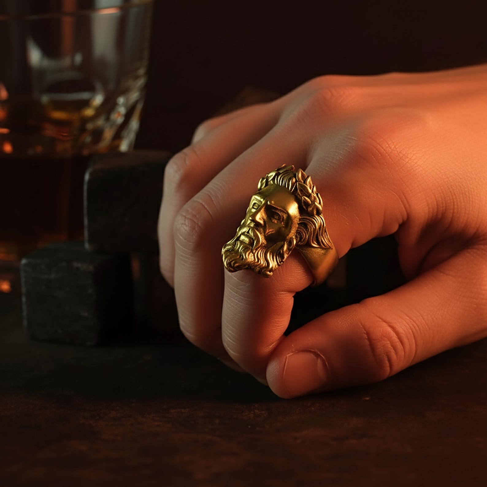 Greek God Ring, Zeus Ring, Laurel Wreath Ring, Mythology Jewelry, Greek ...