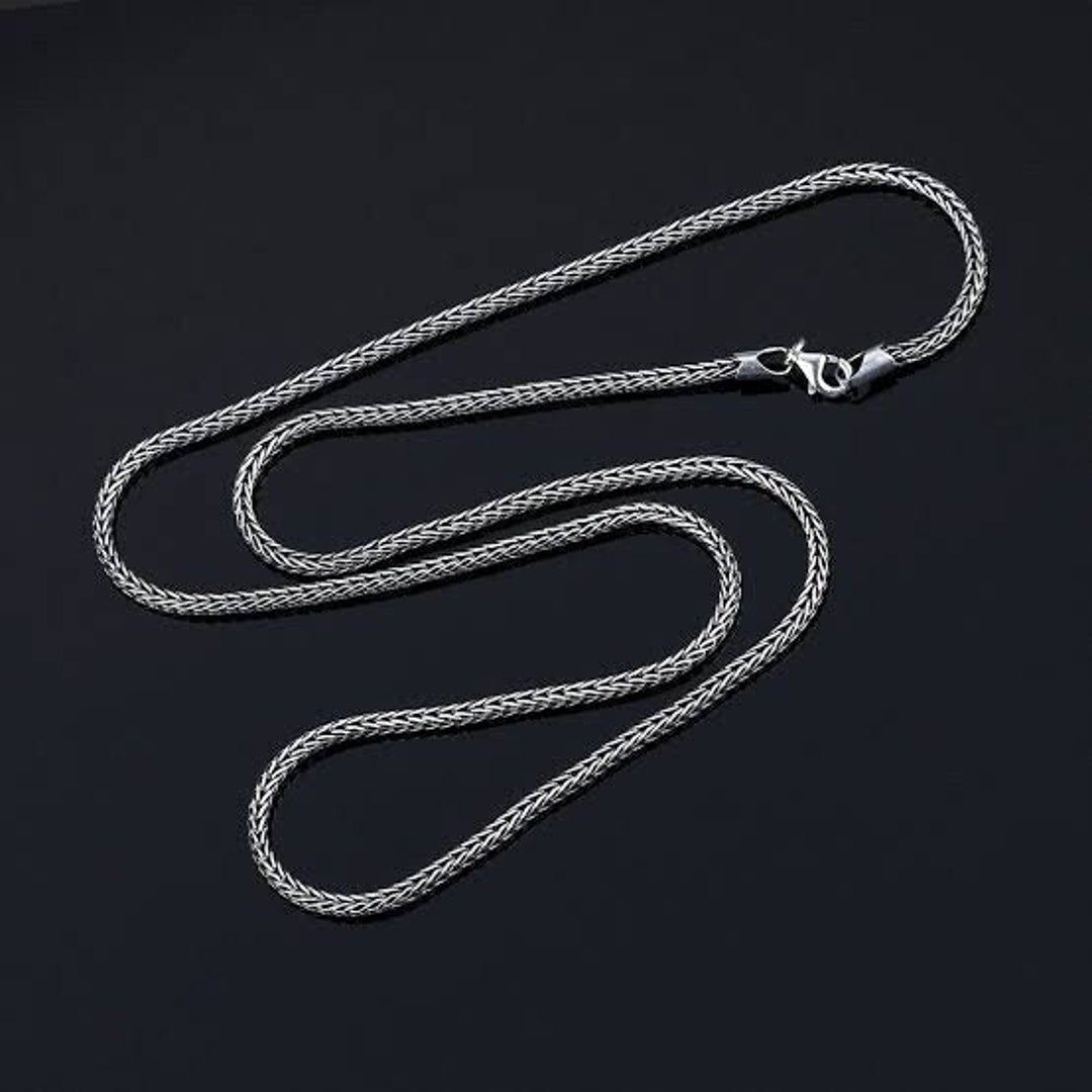 Handmade Foxtail Chain, Silver Necklace - Etsy
