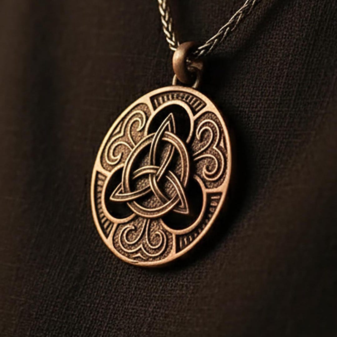 Triquetra Pendant, Celtic Symbol, Pagan Amulet, Trinity Knot, Charmed ...