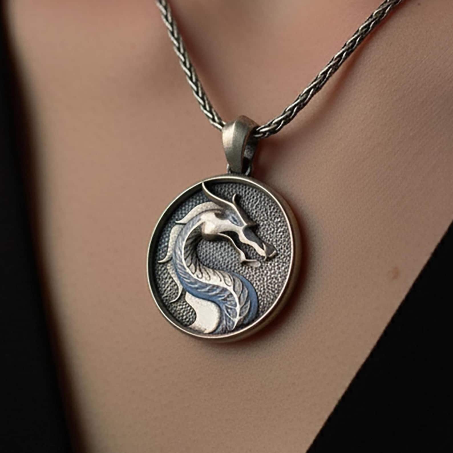 Mortal Kombat Pendant, Dragon Necklace, Gaming Jewelry, Arcade Classic ...
