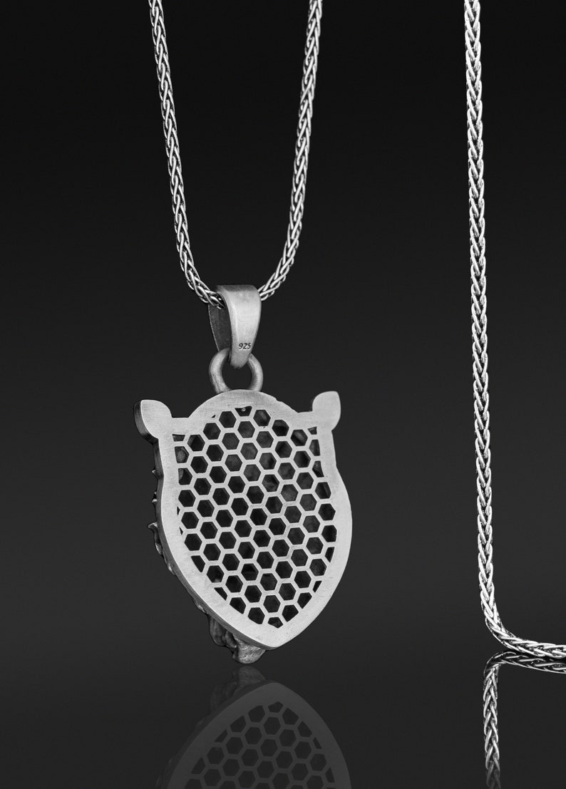 Norse Mythology Fenrir Wolf Handmade Sterling Silver Men Charm Necklace ...