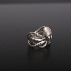 Octopus Jewelry, 3D Octopus Ring, Sea Life Ring, Nautical Theme, Marine ...