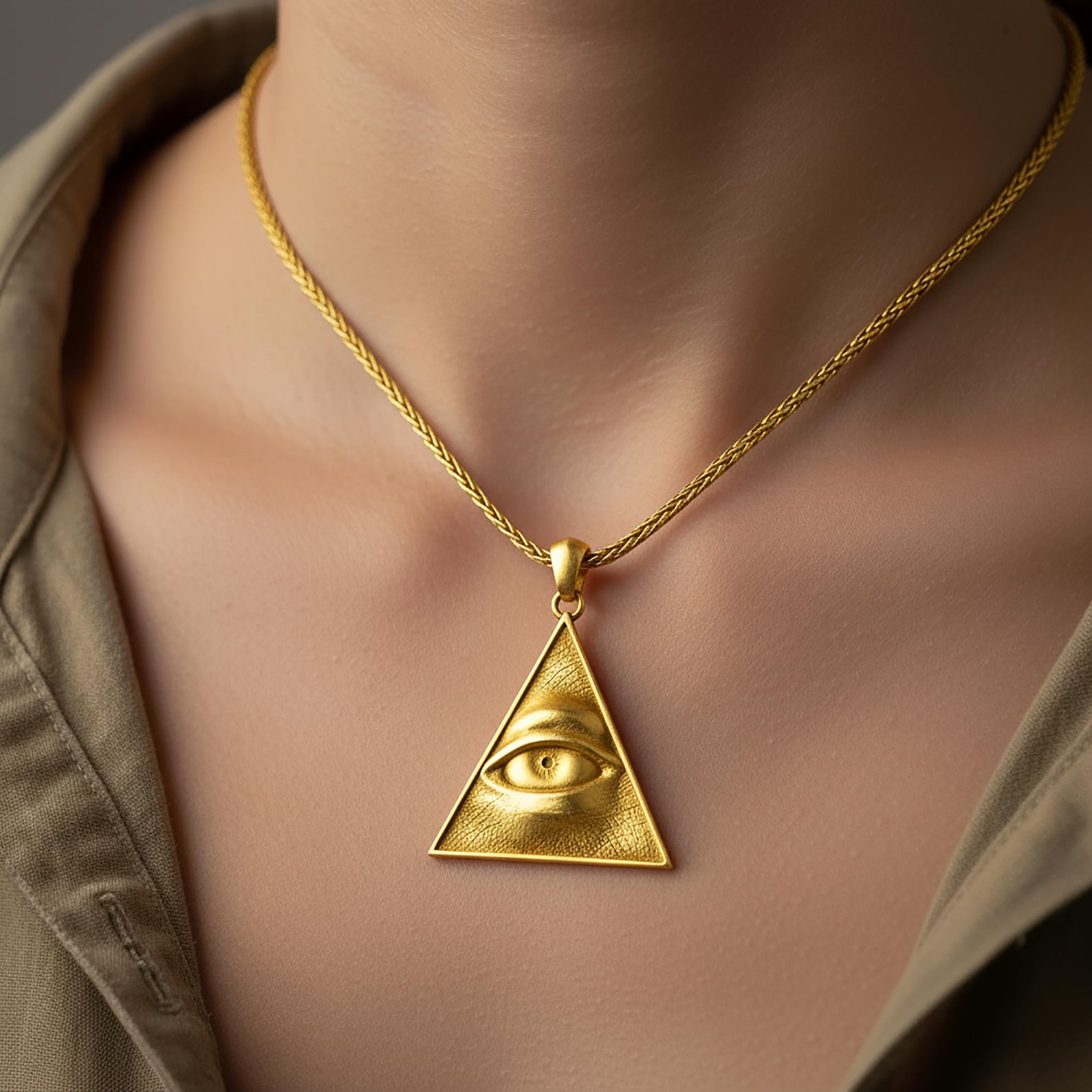 Illuminati Necklace, Eye of Providence, Illuminati Triangle, Masonic ...