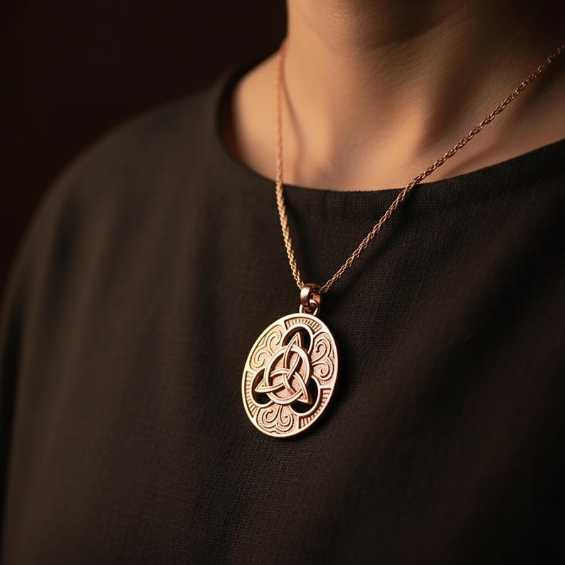 Triquetra Pendant, Celtic Symbol, Pagan Amulet, Trinity Knot, Charmed ...
