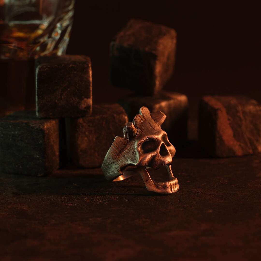 Tree Bark Skull, Treant Inspired, Horror Jewelry, Gothic Style, Fantasy ...