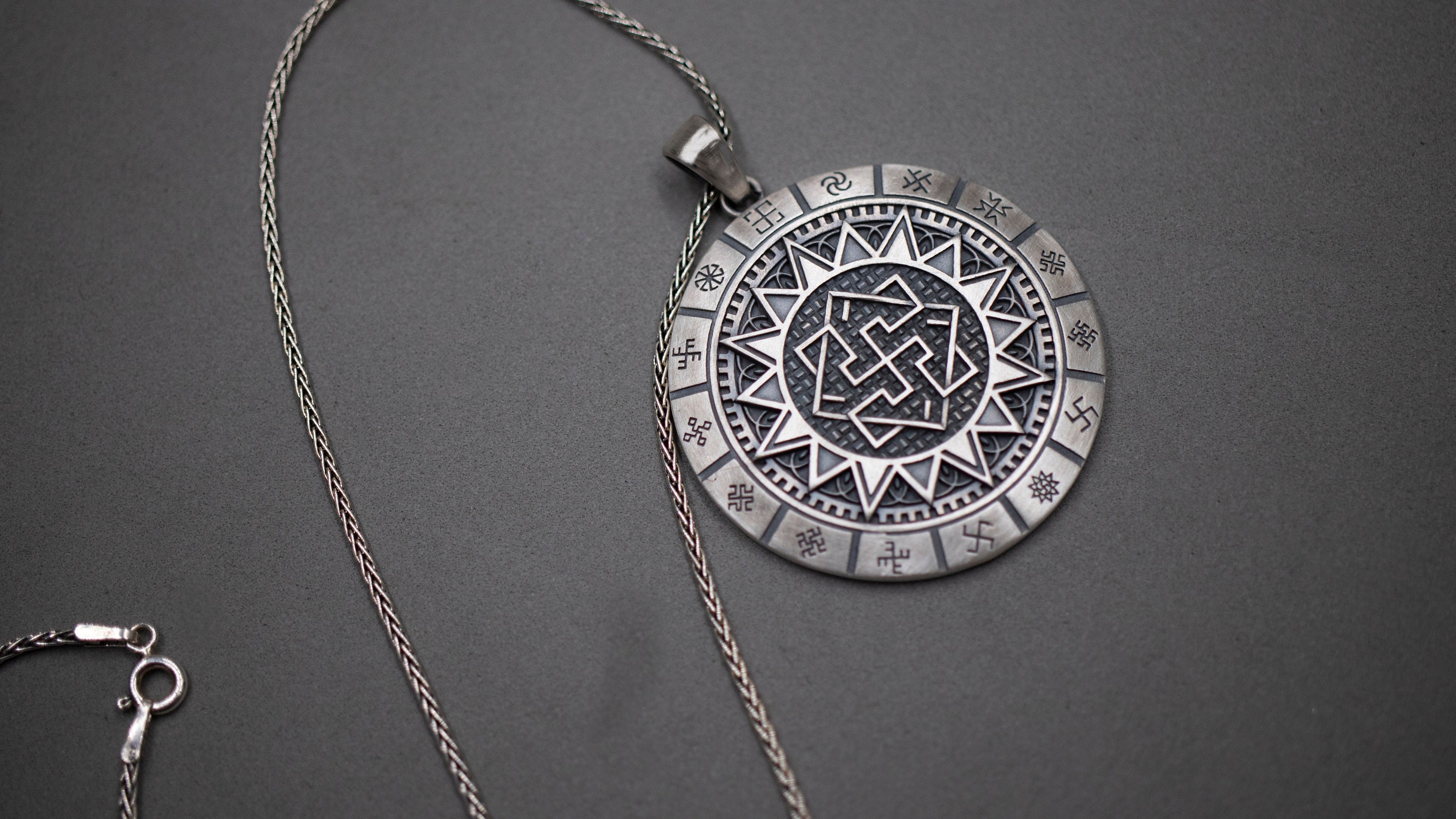 Personalized Sterling Silver Amulet of Valkyrie Pendant - Etsy