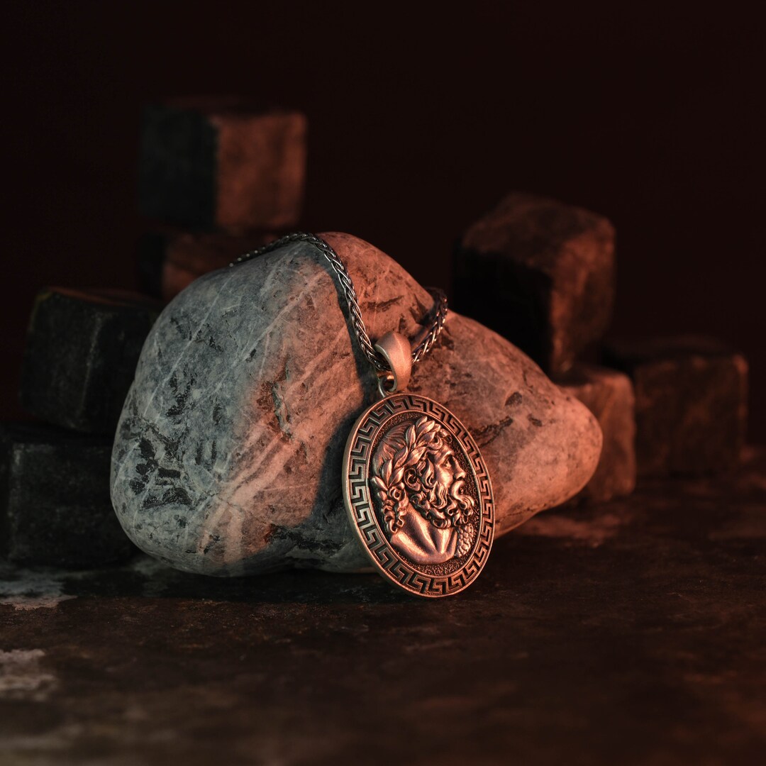 Zeus Necklace, Greek God Pendant, Mythology Jewelry, History Buff Gift ...