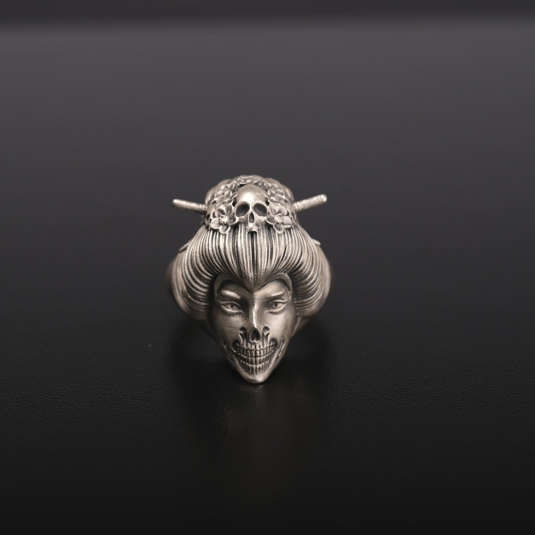 Silver Geisha Ring, Japanese Art, Geisha Jewellery, Japan, Japanese ...