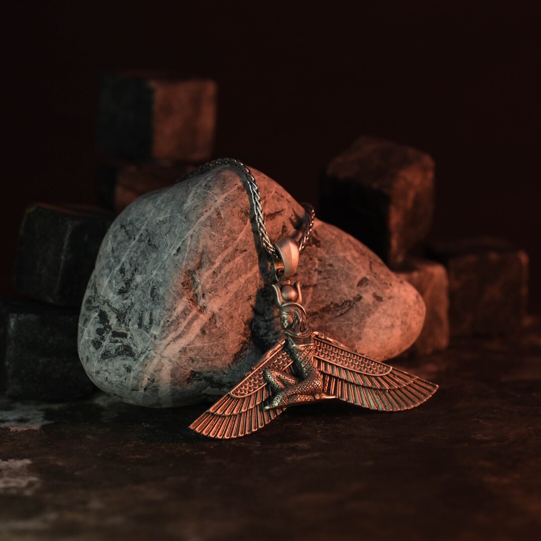 Isis Necklace, Egyptian Goddess, Healing Talisman, Ancient Egypt ...