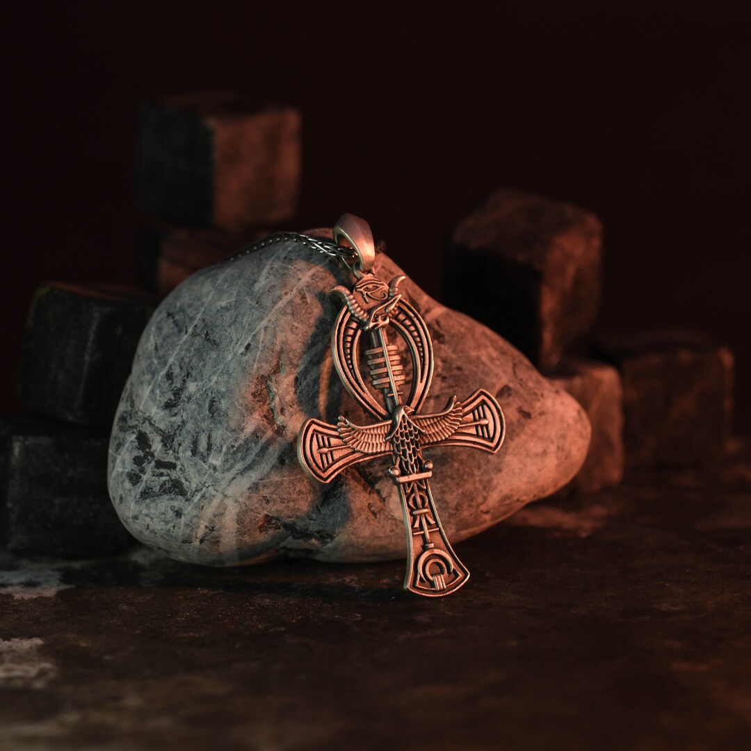 Ankh Key Pendant, Egyptian Symbol, Life Necklace, Pharaoh's Charm ...