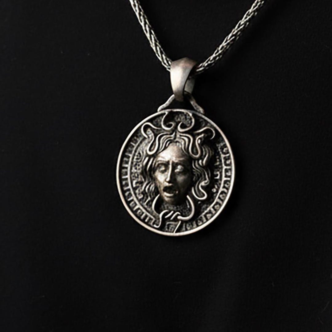 Medusa Pendant, Greek Myth, Serpent Maiden, Ancient Tales, Mythological ...