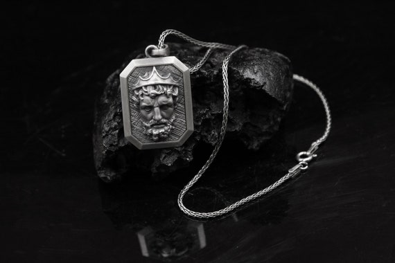 Greek Mythology God Zeus Necklace Jupiter Roman God Men's - Etsy