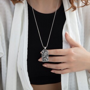 Ganesha Close-up Pendant – Fierce Hindu Deity in Solid Sterling Silver ...
