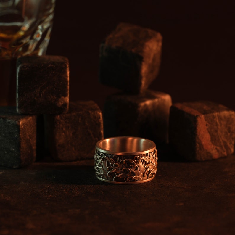 Wave Pattern Ring Ocean Inspired Surfer's Jewelry Tide - Etsy