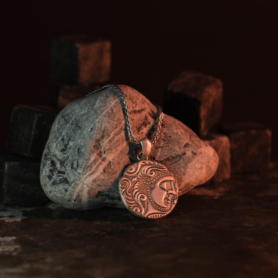 Celtic Coin Necklace, Irish Heritage, Druids Charm, Ancient Artifacts ...