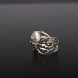 Octopus Jewelry, 3D Octopus Ring, Sea Life Ring, Nautical Theme, Marine ...