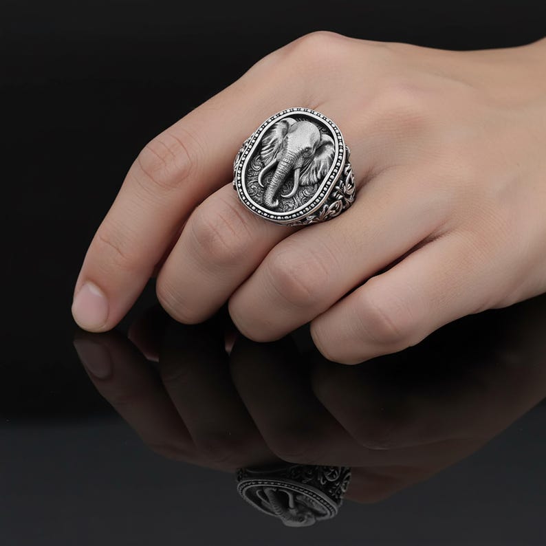 Elephant Ring, Animal Jewelry, Wildlife Inspired, Nature Design, Safari ...